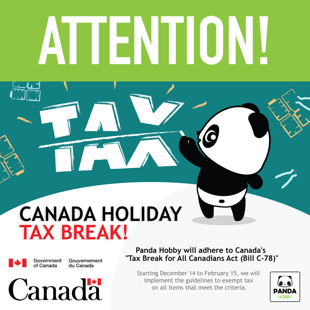 Canada Holiday Tax Break — Panda Hobby