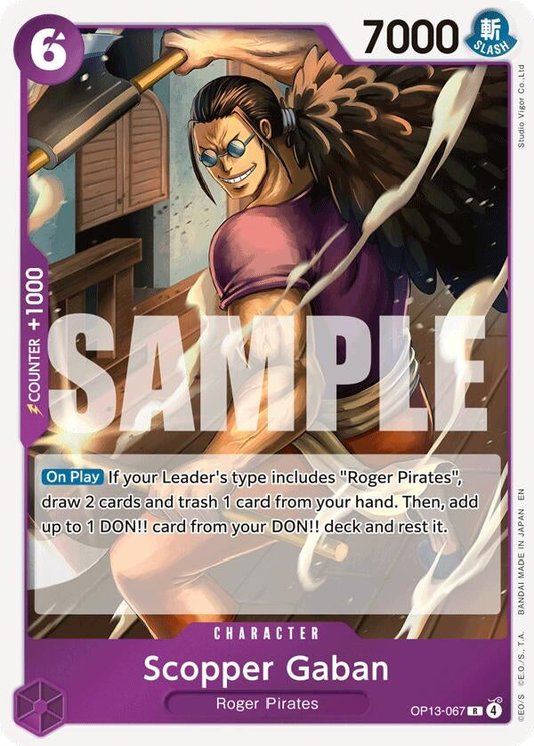 [OP13-067] Scopper Gaban (Carrying On His Will) — Panda Hobby