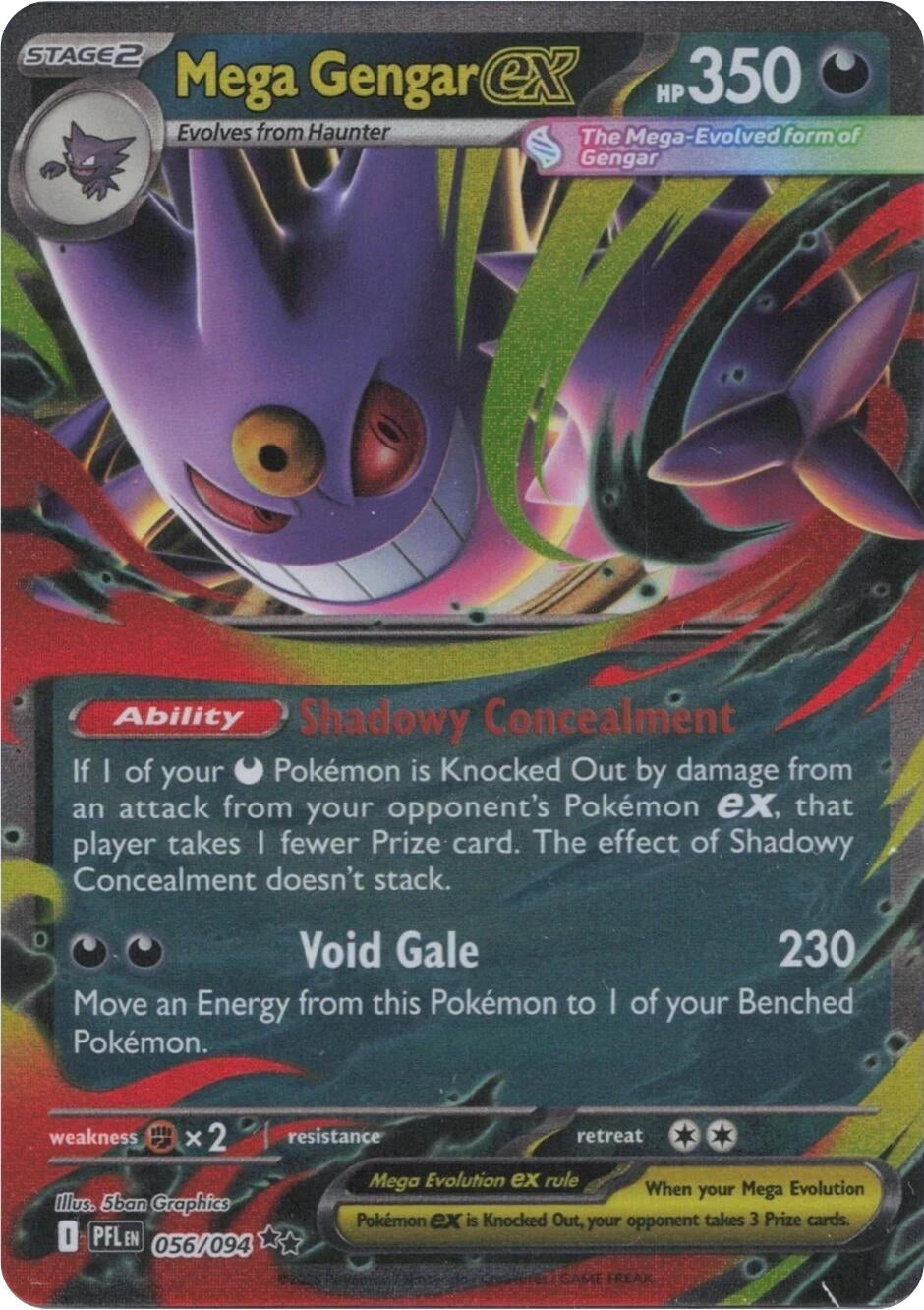[056/094] Mega Gengar ex (ME02: Phantasmal Flames) — Panda Hobby