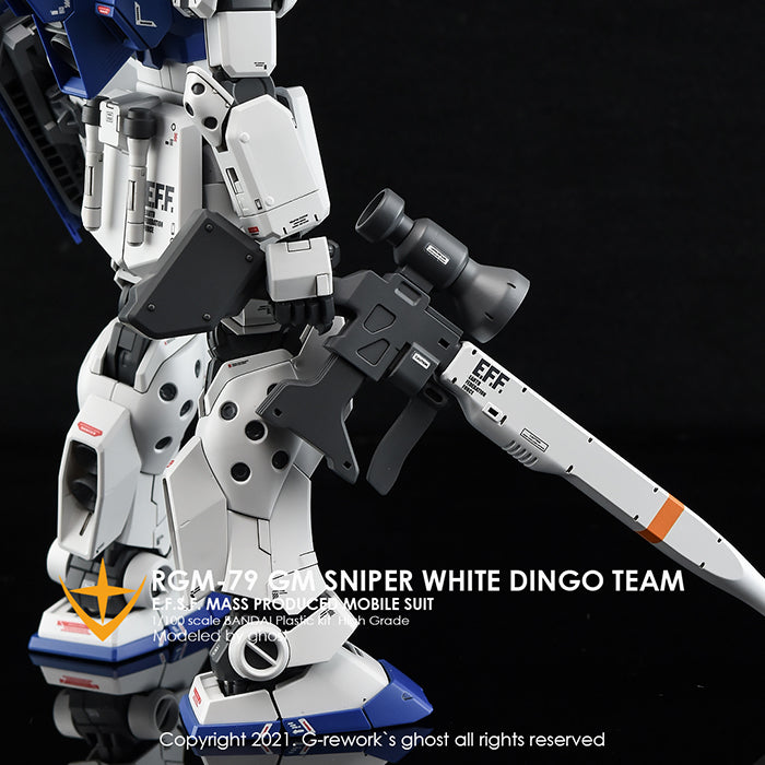 G-Rework Decal - [MG] RGM-79SP GM Sniper II [White Dingo] — Panda Hobby
