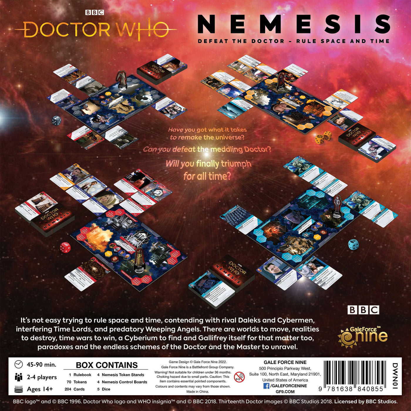 Doctor Who Nemesis Defeat The Doctor Rule Space And Time — Panda Hobby