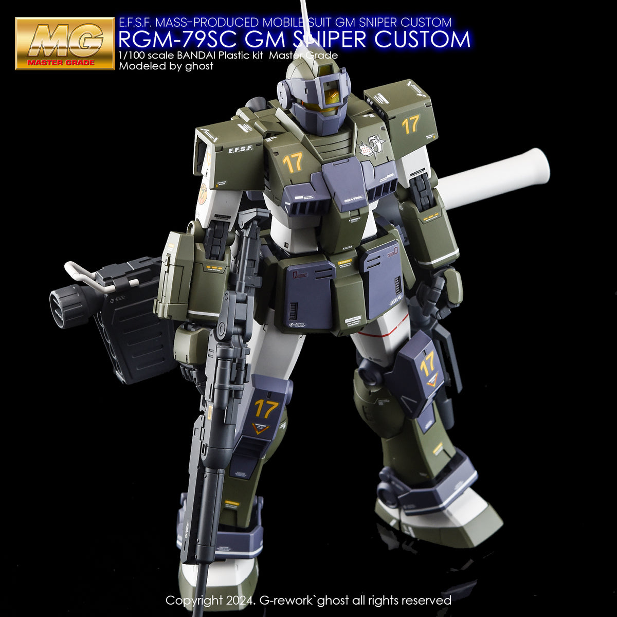 G-Rework Decal - [MG] RGM-79SC GM Sniper Custom — Panda Hobby