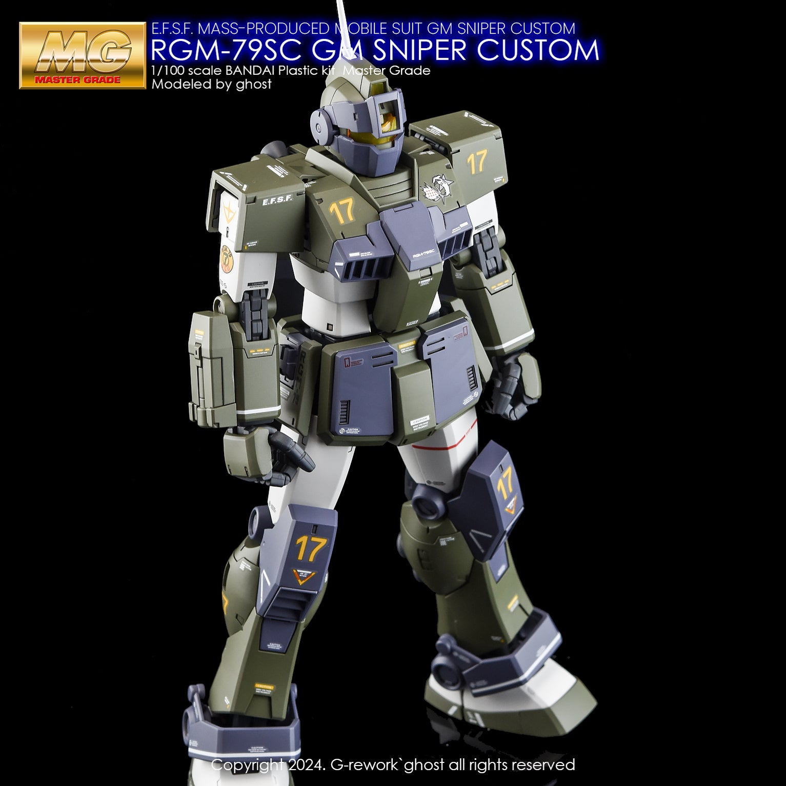 G-Rework Decal - [MG] RGM-79SC GM Sniper Custom — Panda Hobby