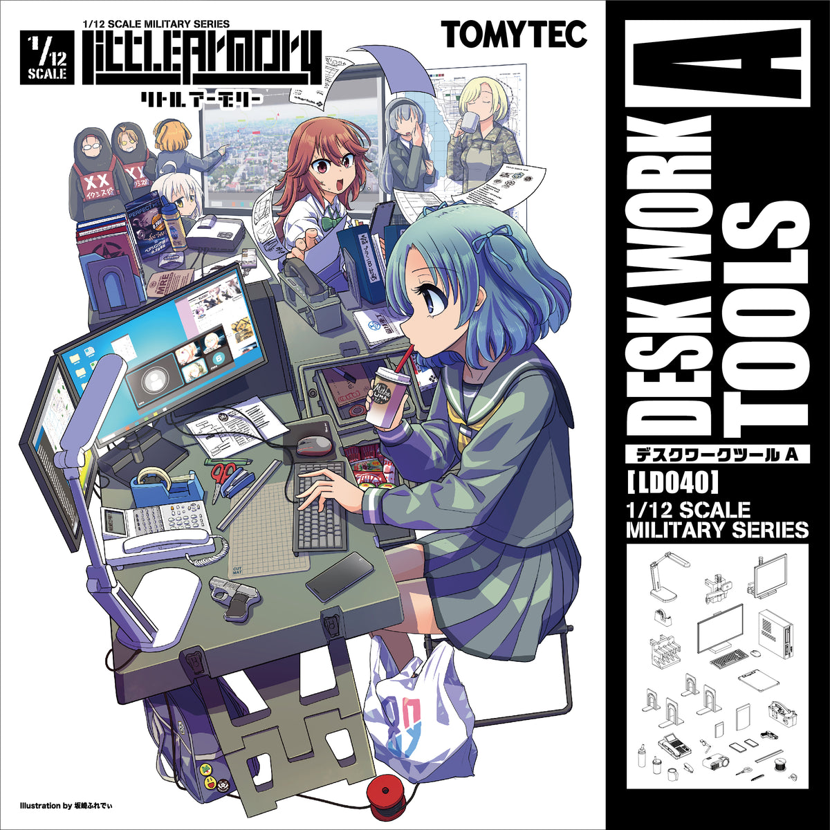 Little Armory - LD040 Desk Work Tools A 1/12 — Panda Hobby
