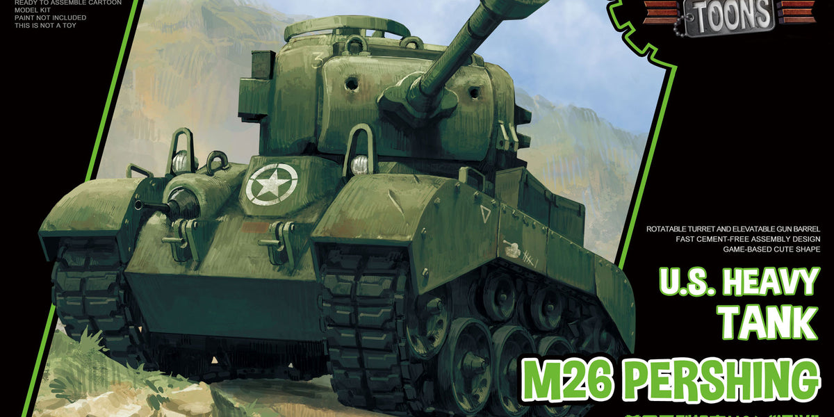 Toon - WWT010 M26 Pershing US Heavy Tank — Panda Hobby